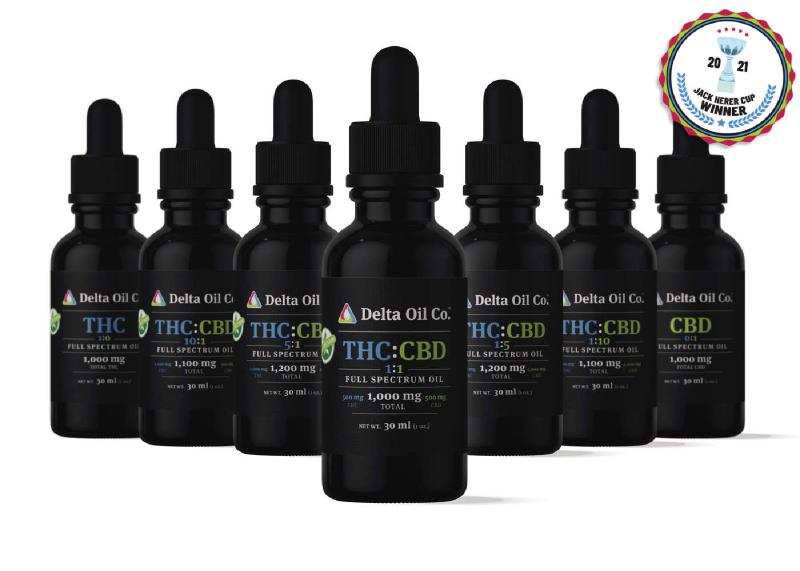 Full Spectrum THC:CBD Tinctures | Delta Oil Co. | Oklahoma Cannabis Products